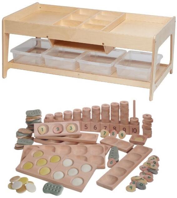 Millhouse Play Table & Maths Kit with Storage Solution - Just For Nurseries