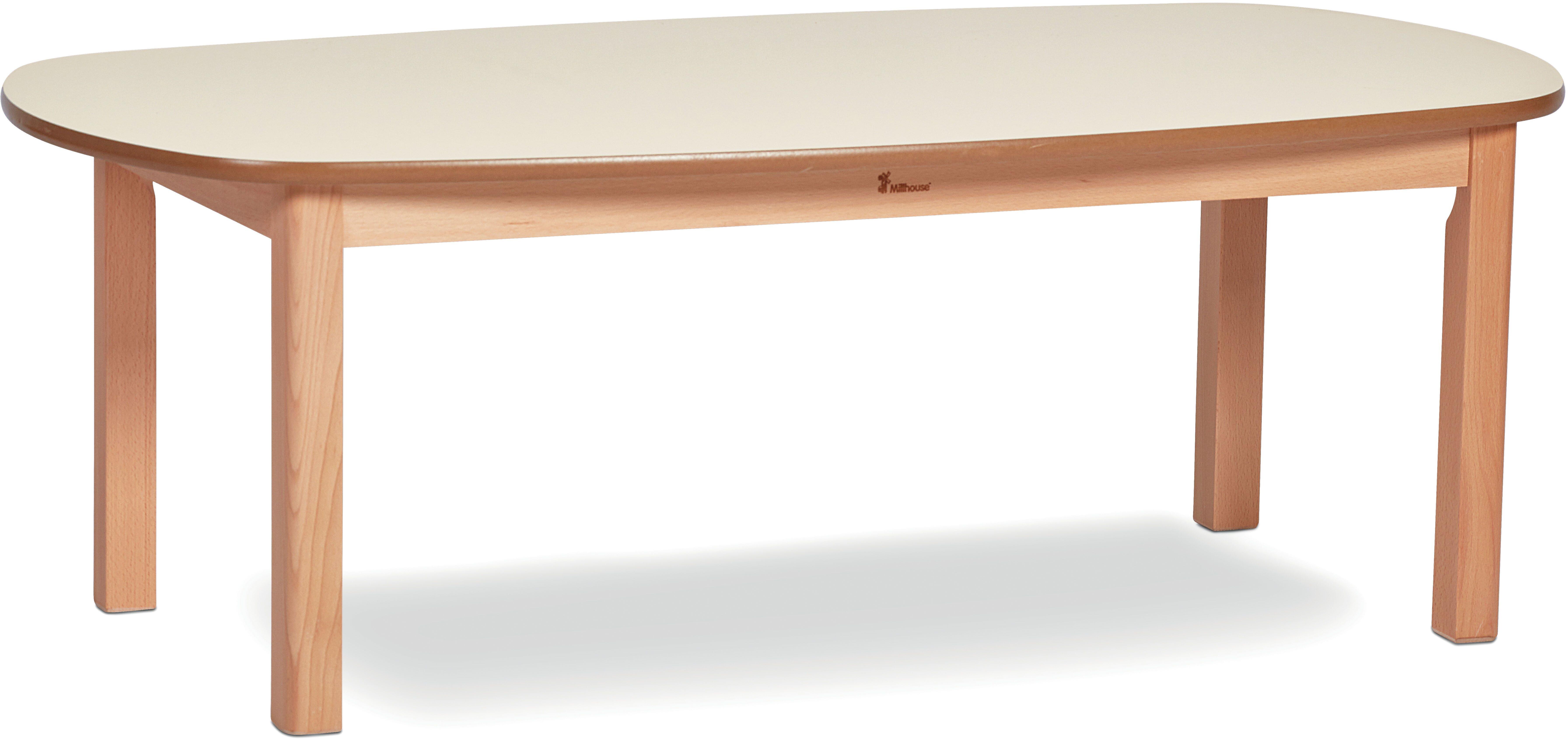 Modern Millhouse Table with Cream Melamine Top for Children - Just For Nurseries
