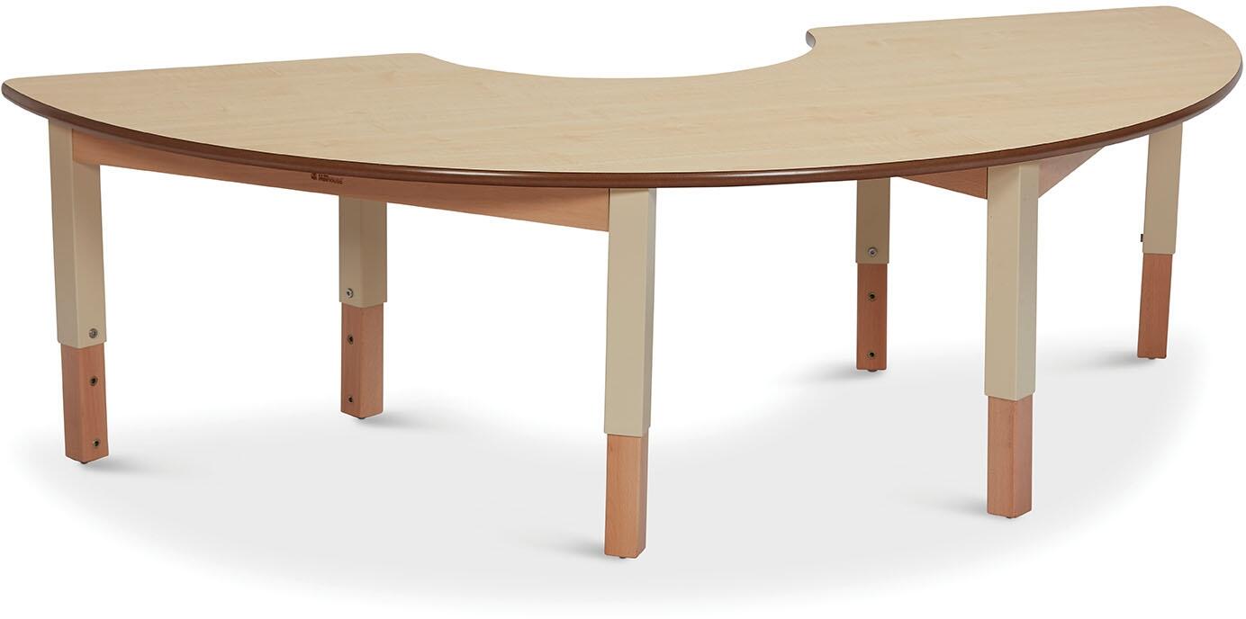 Millhouse Adjustable Semi Circle Table for Kids Aged 1-6 Years - Just ...