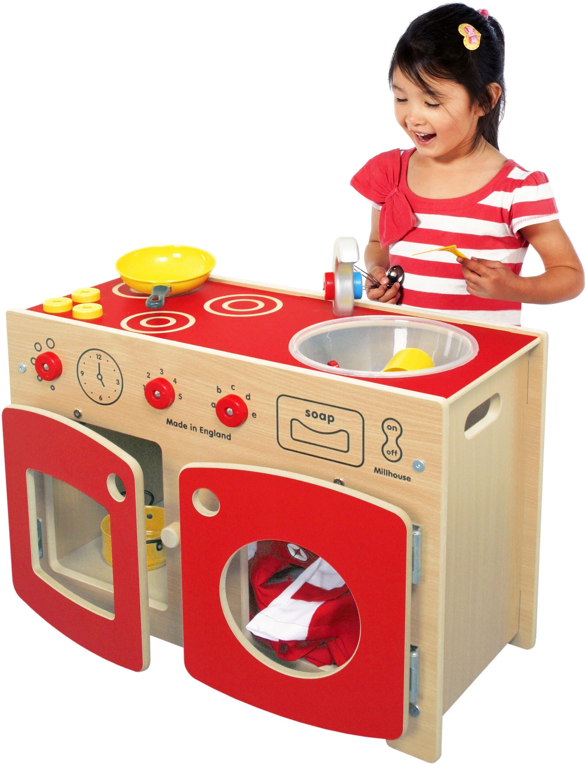 Millhouse Wolds Complete Toddler Kitchen with Anti Finger-Trap Hinges ...