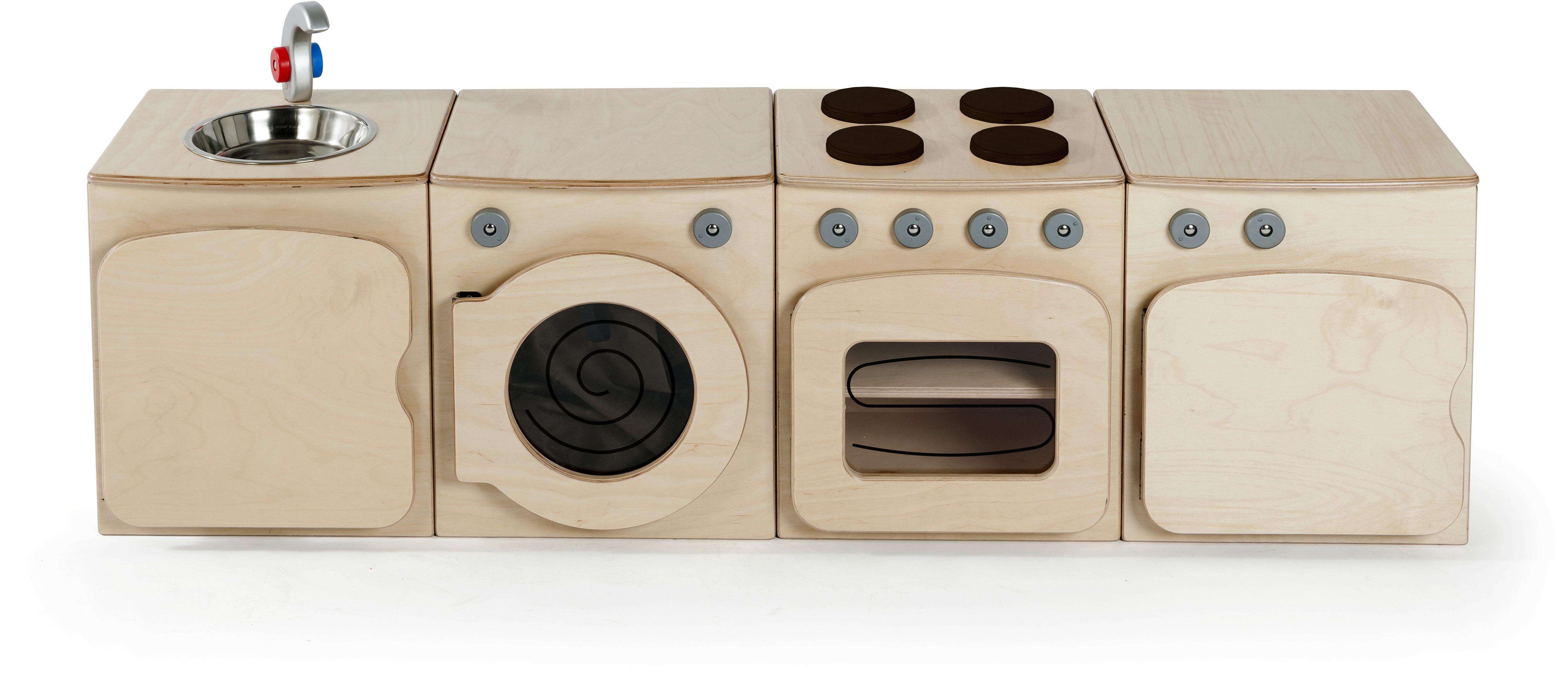 Millhouse Natural Kitchen Set for Children 18 months+ with Cooker ...