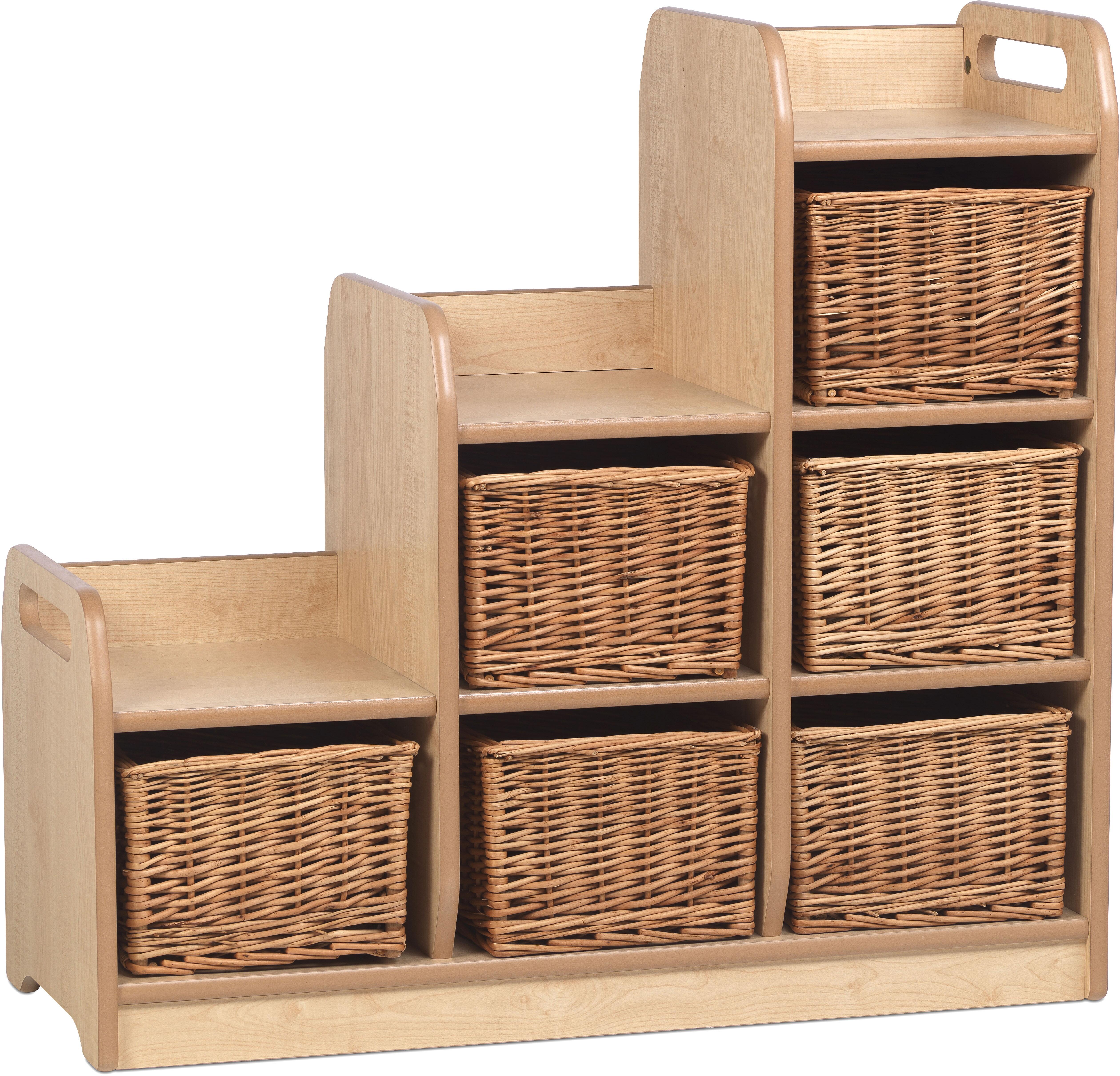 Millhouse Right Hand Stepped Storage with Baskets and Display Shelves ...