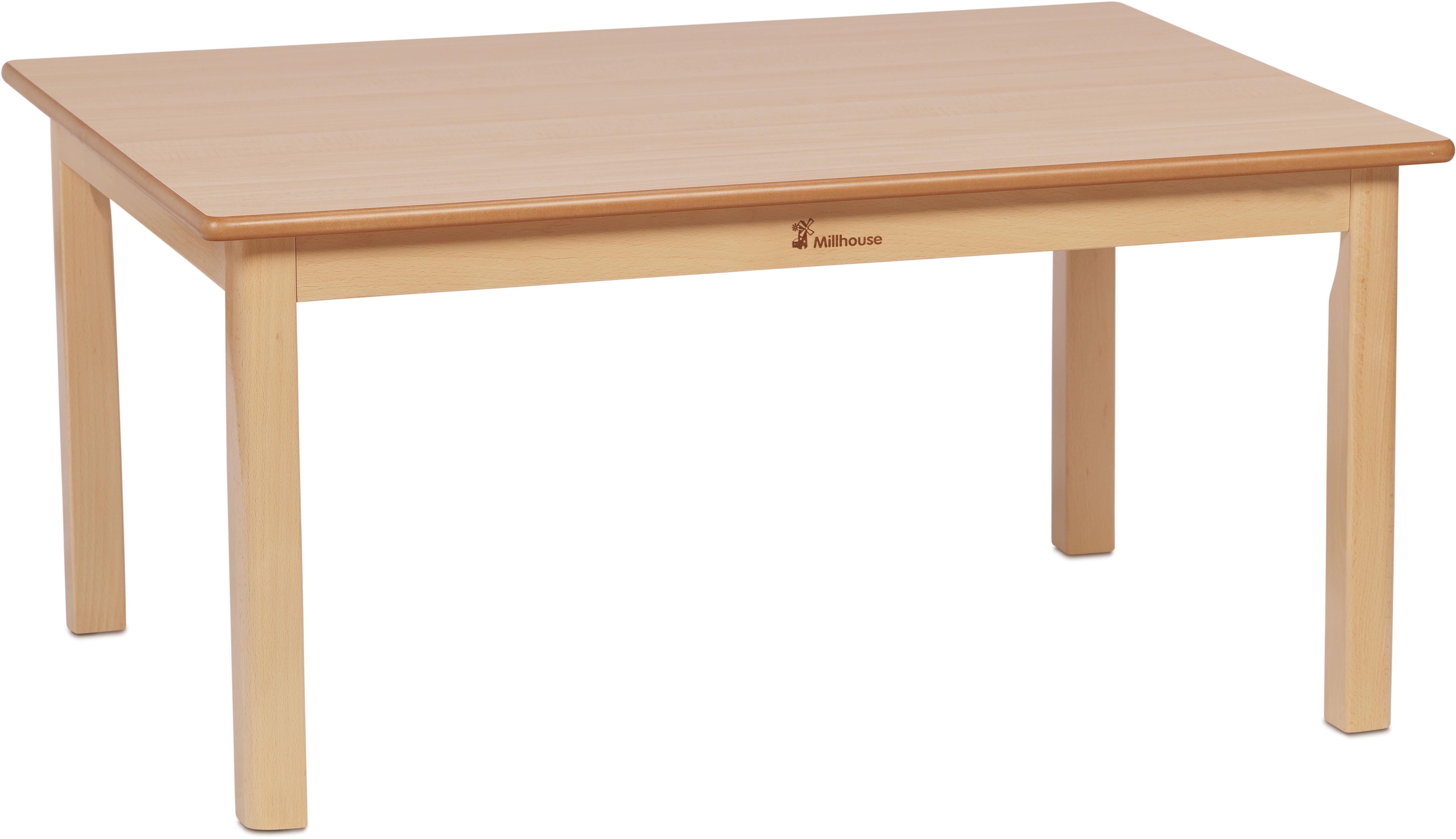 Millhouse Small Rectangular Table - Solid Beech, Maple Top - Just For Nurseries