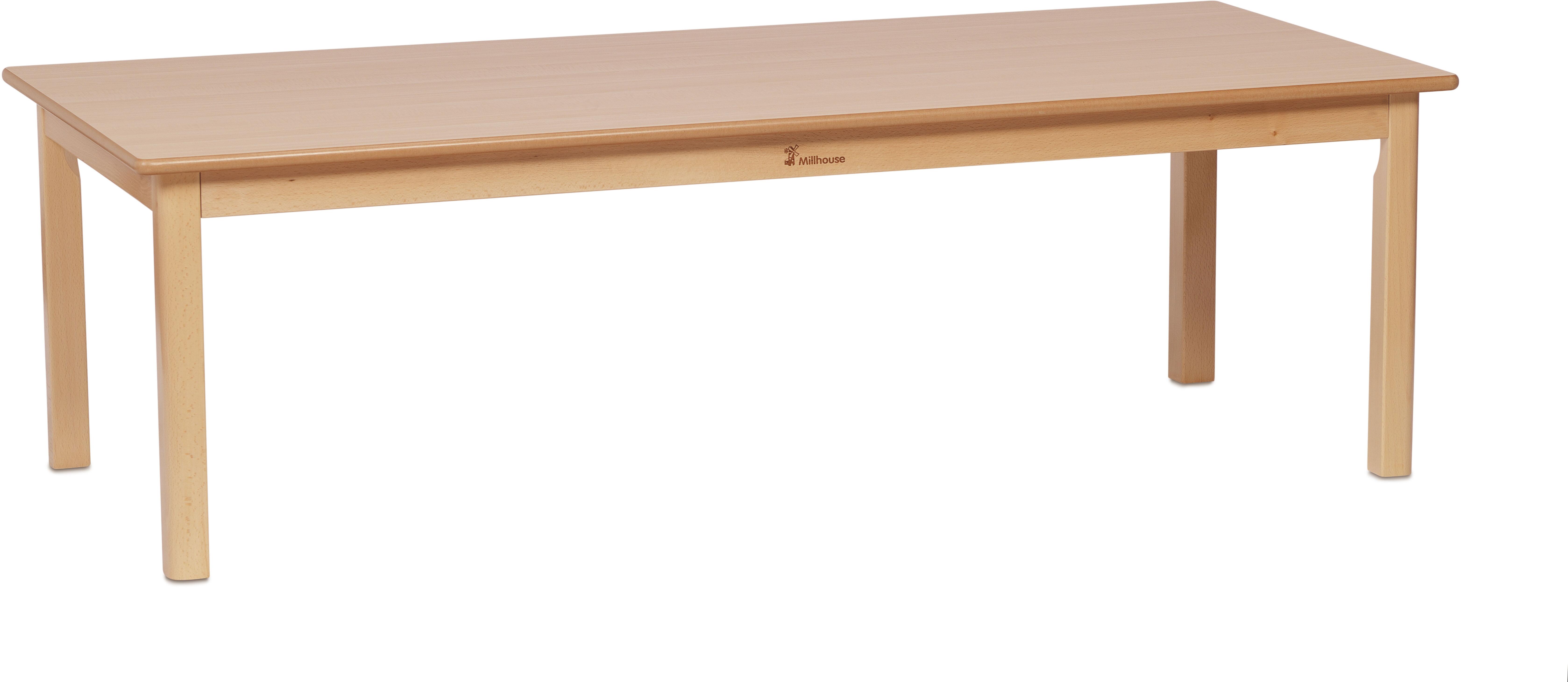 Millhouse Large Rectangular Table - Solid Beech, Maple Top - Just For ...