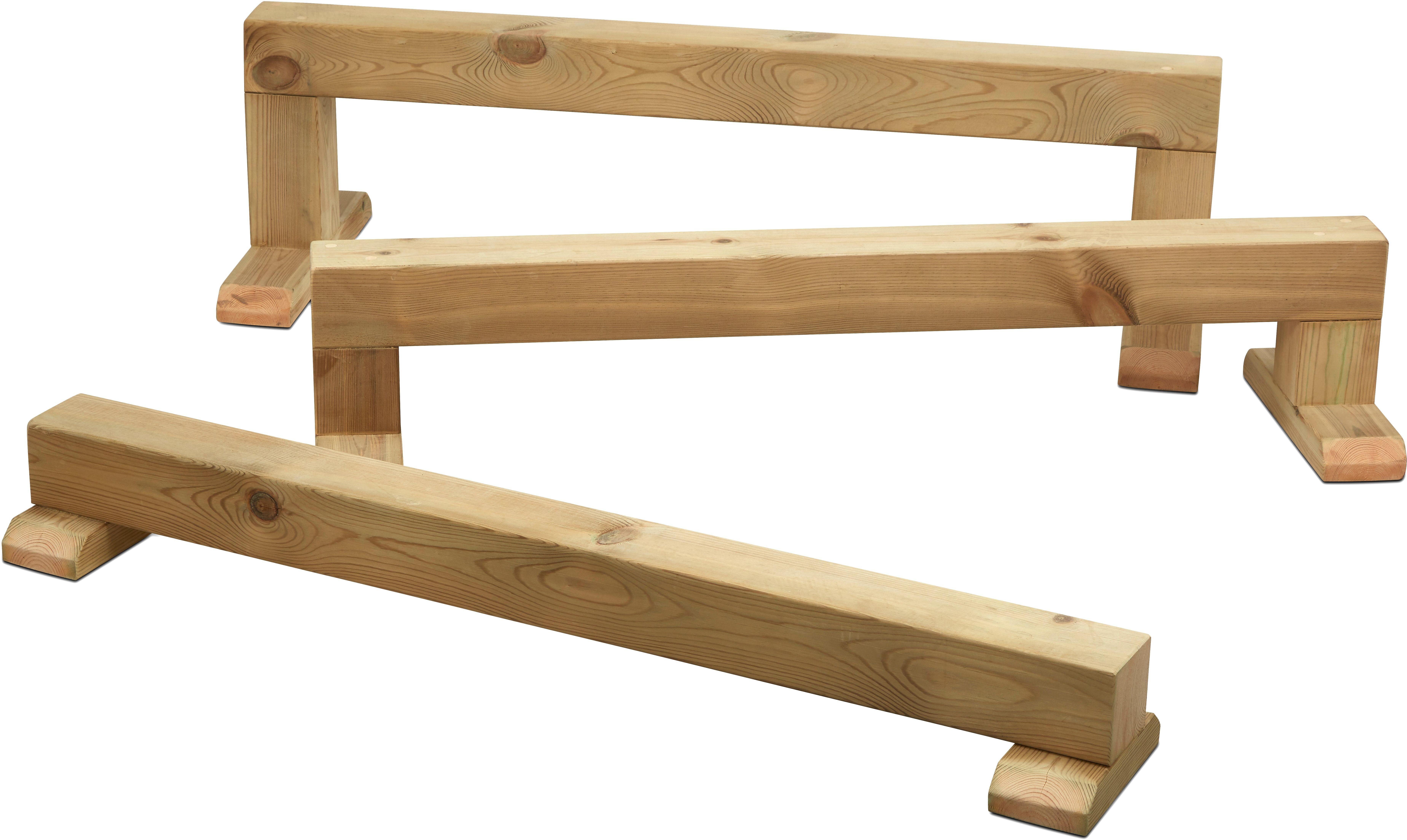 Millhouse Outdoor Balance Beam Set - Quality Redwood, UK Made - Just ...